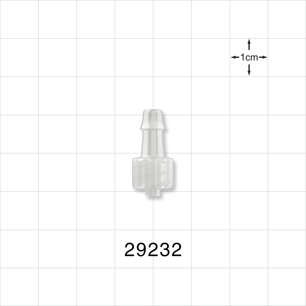 Male Luer Lock, Barbed, Natural - 29232