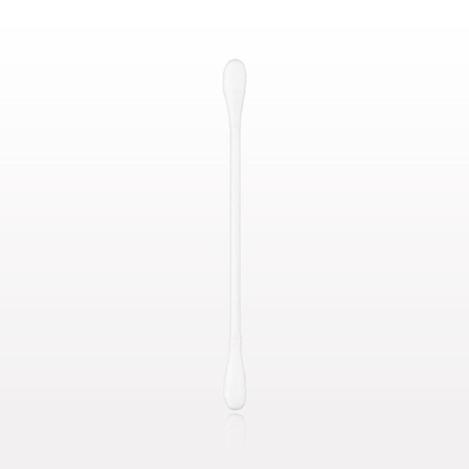 Dual Ended Round Tip Swab with White Handle