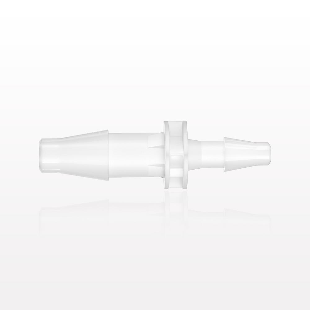 Straight Connector, Reducer, Barbed, White - 10193
