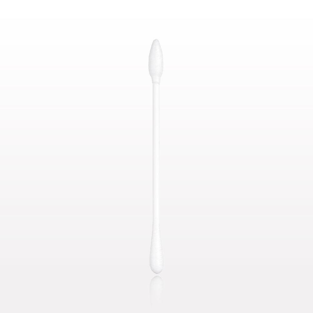 Dual Ended Point/Round Tip Swab with White Handle - 10247