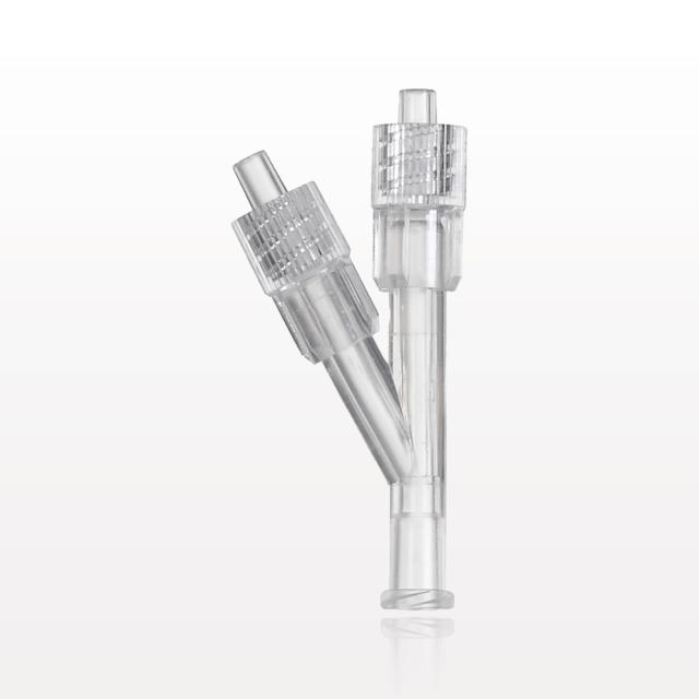 Y Connector, Female Luer Connector, Two Rotating Male Luer Locks - 11454
