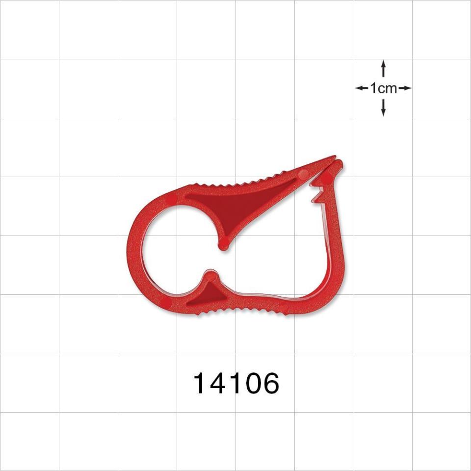 Ratchet Style Pinch Clamp, Red - 14106