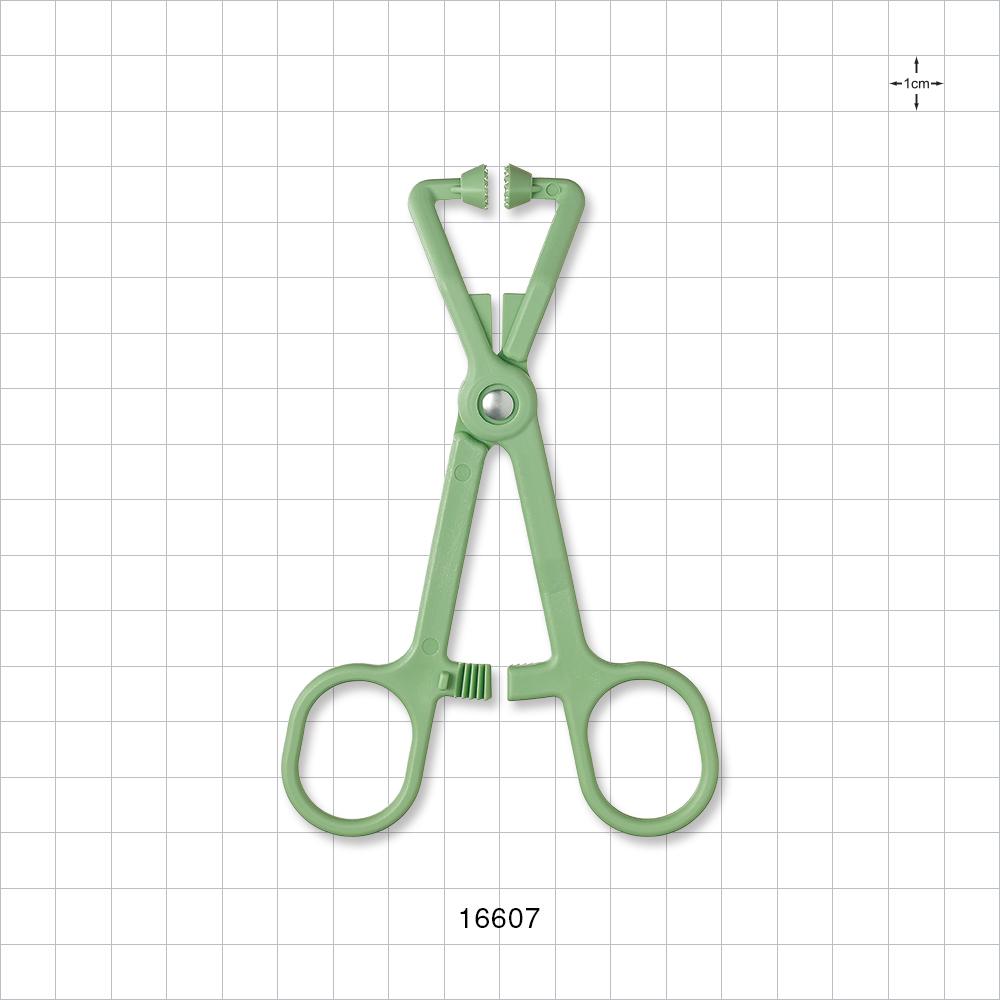 Locking Forceps, Curved, Green