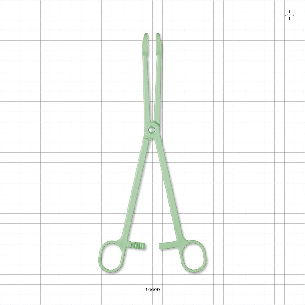 Locking Forceps, Round Tip, Green