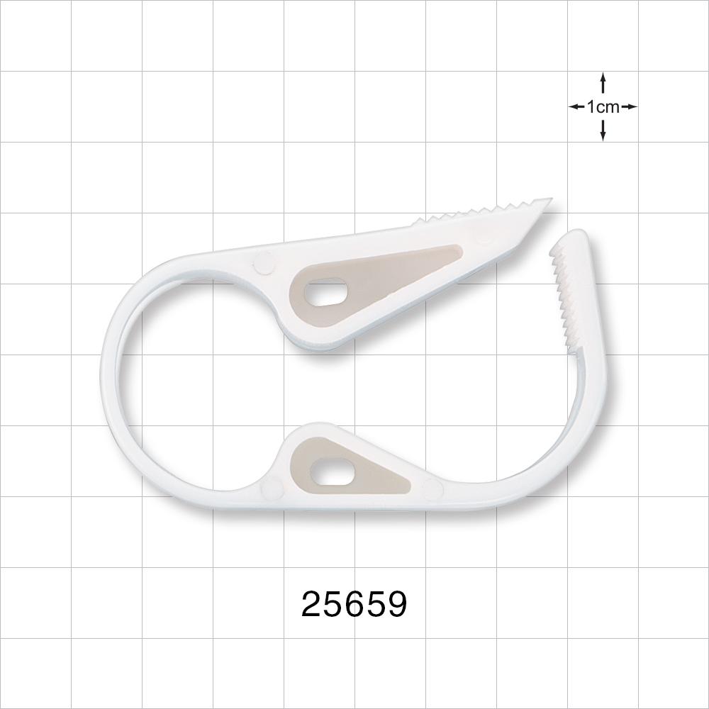 Buy White Ratchet Style Pinch Clamps for Medical Tubing at Qosina
