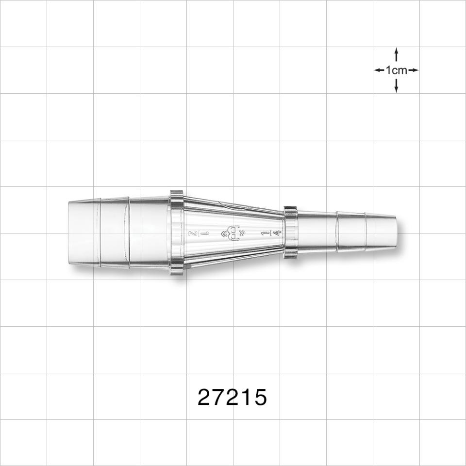 Straight Connector Reducer Barbed Natural - 27215