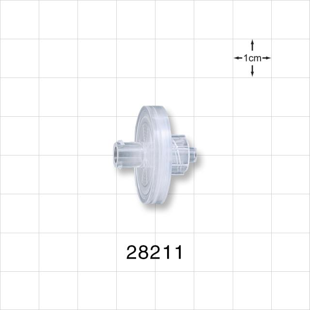 Hydrophobic Filter with Female Luer Lock Inlet, Male Luer Lock Outlet ...