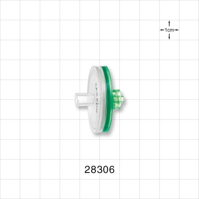 Hydrophilic Filter, Female Luer Lock Inlet, Male Luer Lock Outlet