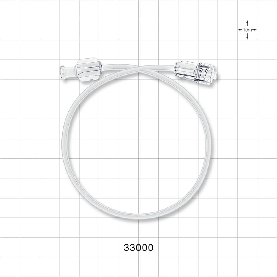 High Durometer Extension Line, Female Luer Lock, Male Luer Lock - 33000