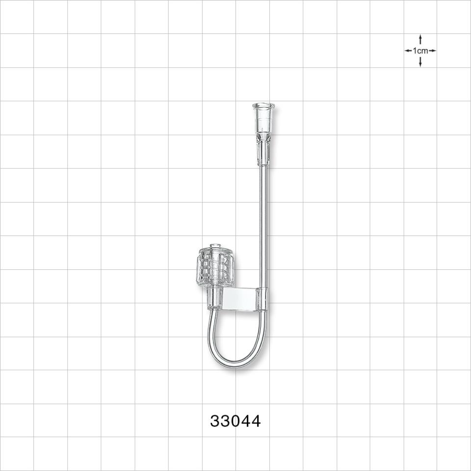 J-Loop Connecting Line, Male Luer Lock to Female Luer Lock - 33044