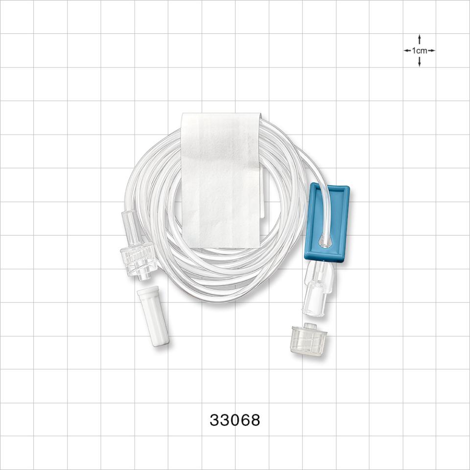 Extension Line, Female Luer Lock to Male Luer Lock with Vented Caps and ...