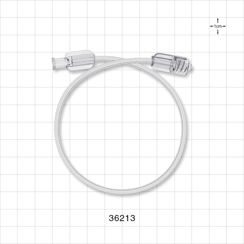 Bonded Pressure Monitoring Extension Line with Female Luer Lock, Male ...
