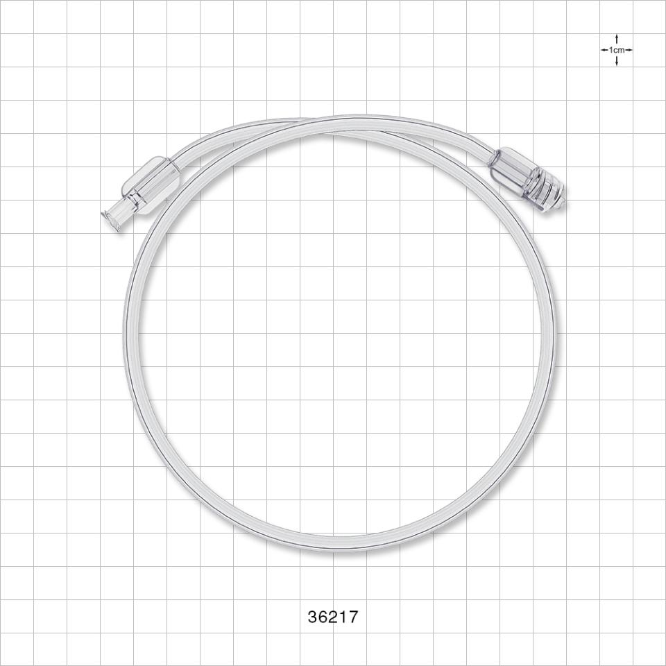 Bonded Non-Braided High Pressure Extension Line, Female Luer Lock, Male ...
