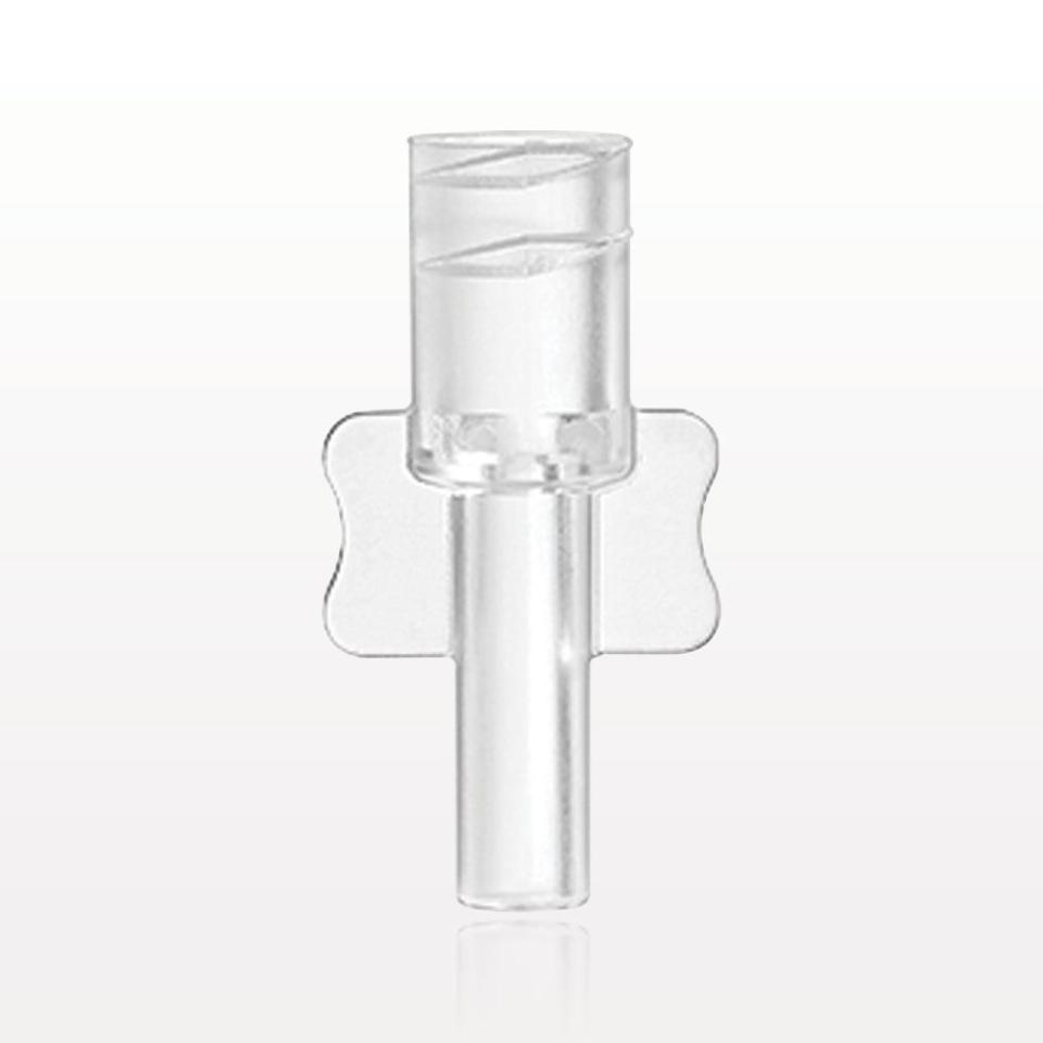 Female Luer Lock, Tubing Port, Clear