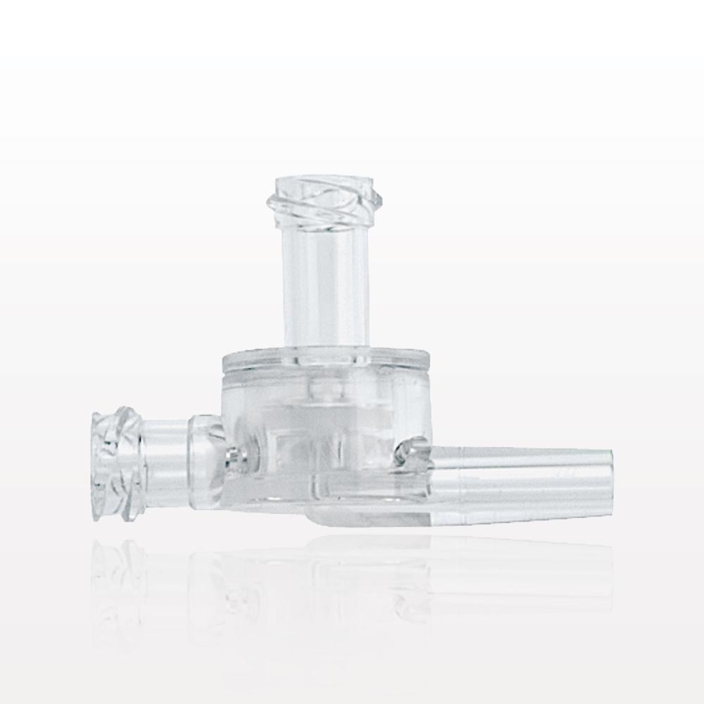 Dual Check Valve, Tubing Outlet Port with Female Luer Lock Inlet and ...