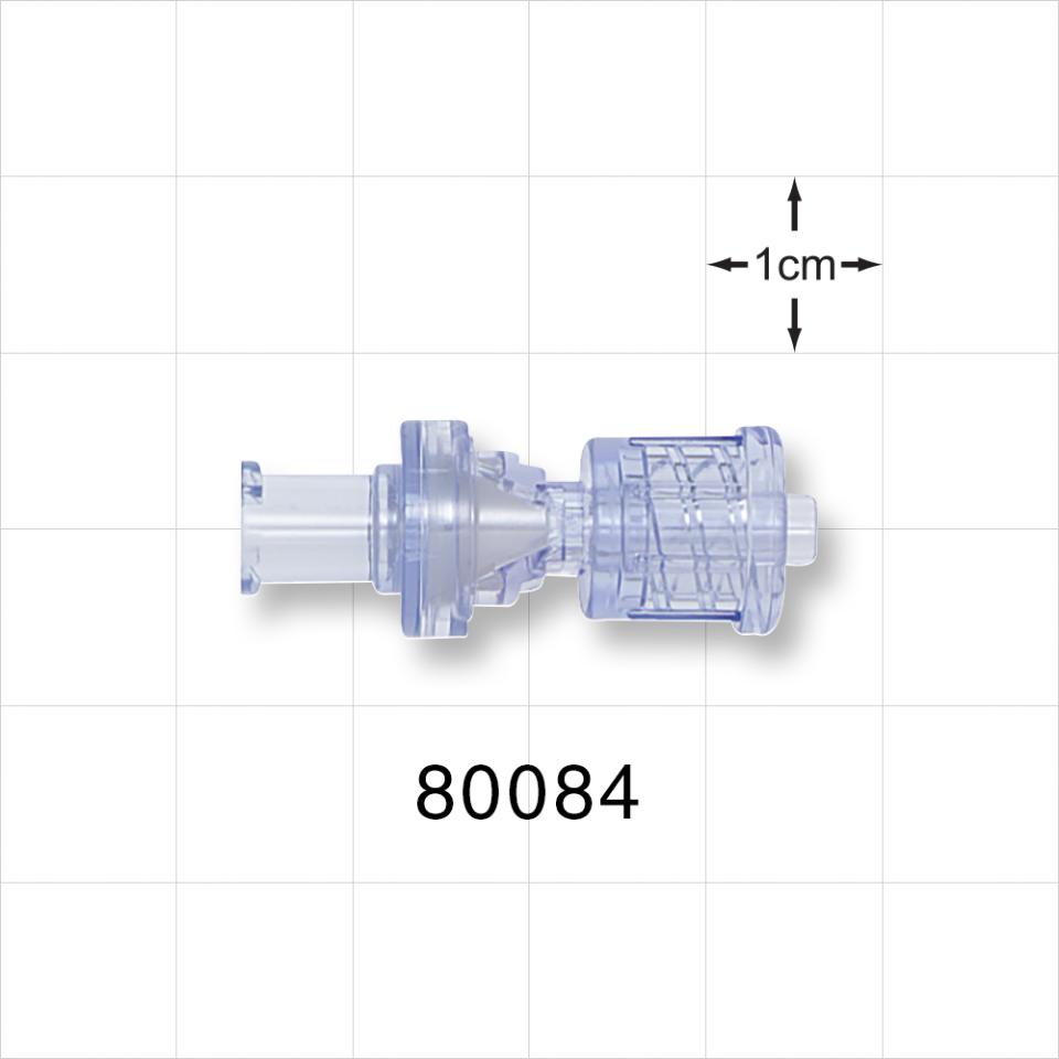 Check Valve with Female Inlet and Male Luer Lock Outlet - 80084