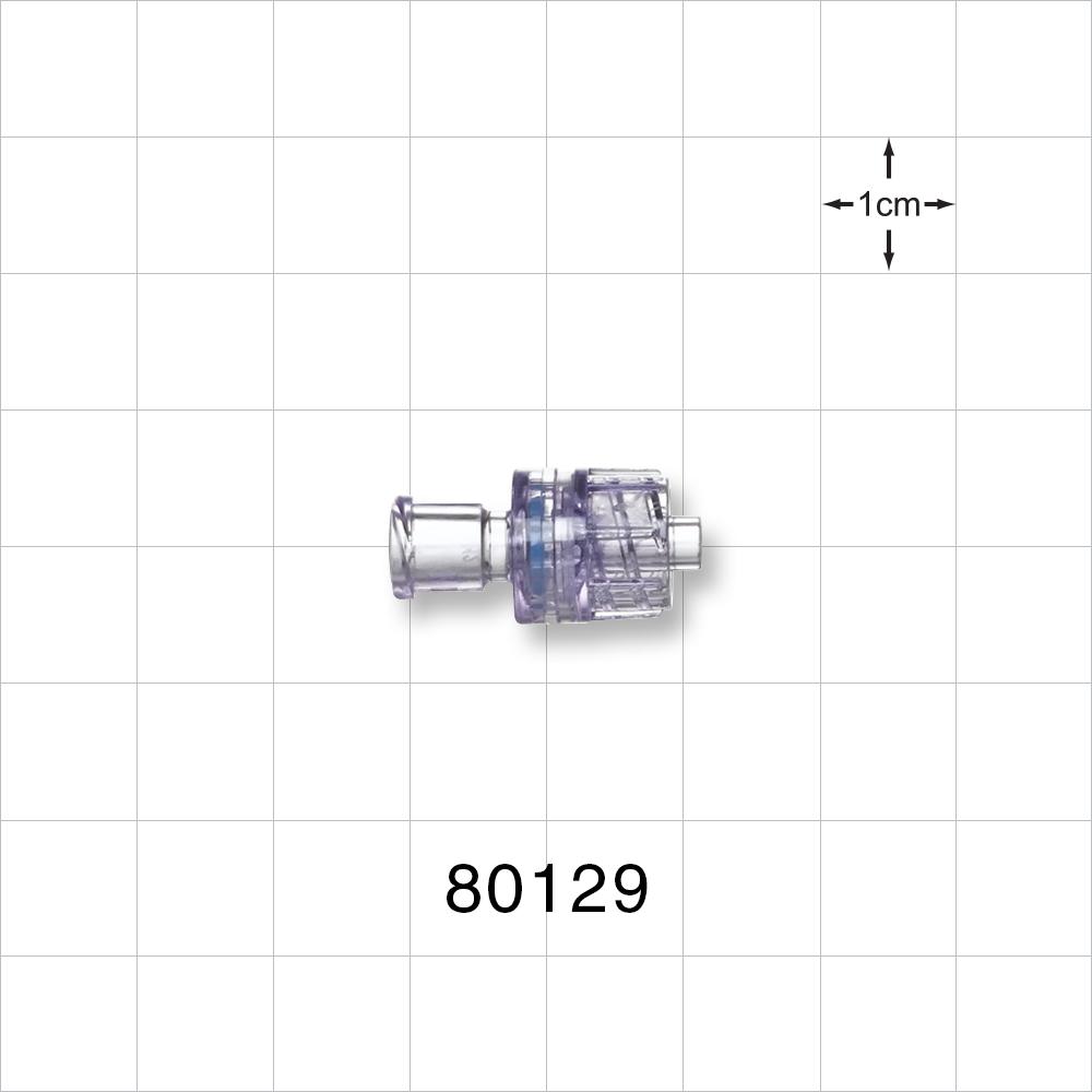 Check Valve, Female Luer Lock Inlet, Male Luer Lock Outlet - 80129
