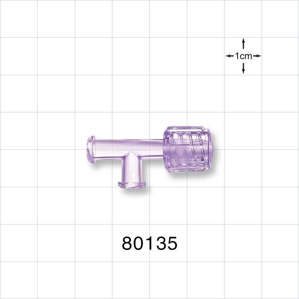 T Connector with Swivel Male Luer and 2 Female Luer Locks - 80135