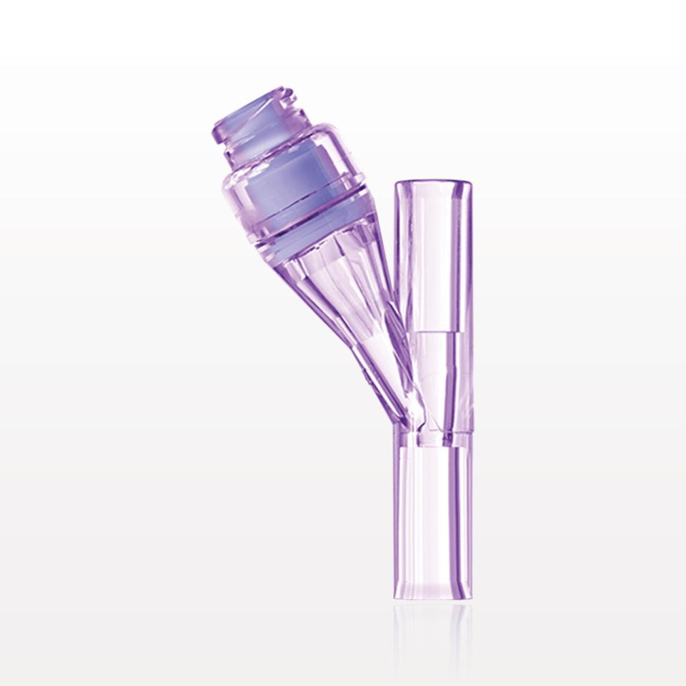 Needleless Injection Site, Swabbable, Female Luer Lock, Y Connector - 80151