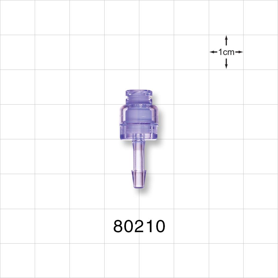 Needleless Injection Site, Swabbable, Female Luer Lock to Barb ...