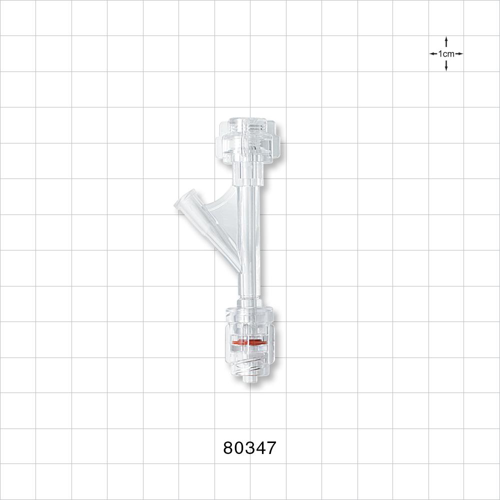 Hemostasis Valve Y Connector with Rotating Male Luer Lock and Female ...