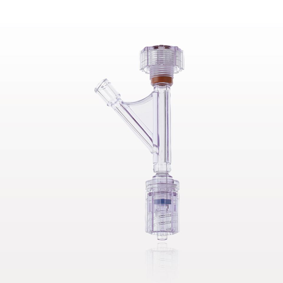 Hemostasis Valve Y Connector, Rotating Male Luer Lock and Female Luer ...