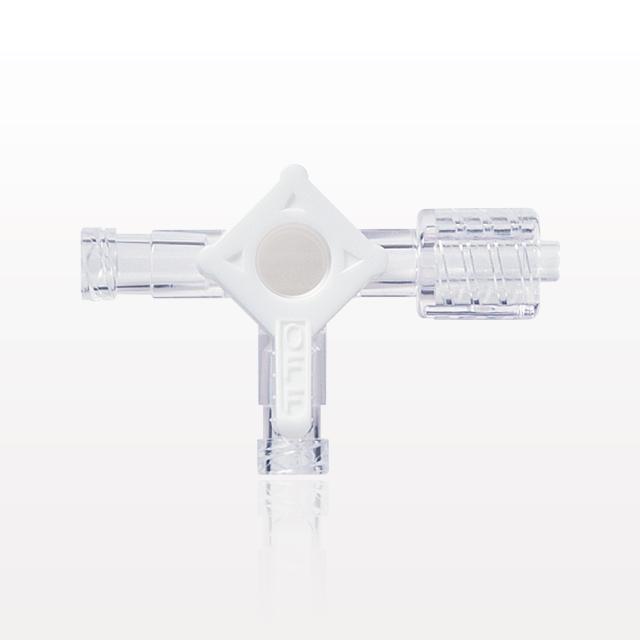 4-Way Stopcock, 2 Female Luer Locks, Swivel Male Luer Lock - 88218