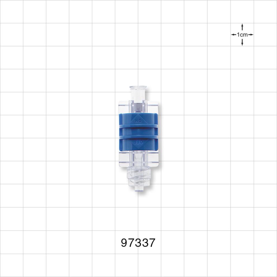 Inline Flow Control Switch, Female Luer Lock Inlet, Male Luer Lock ...