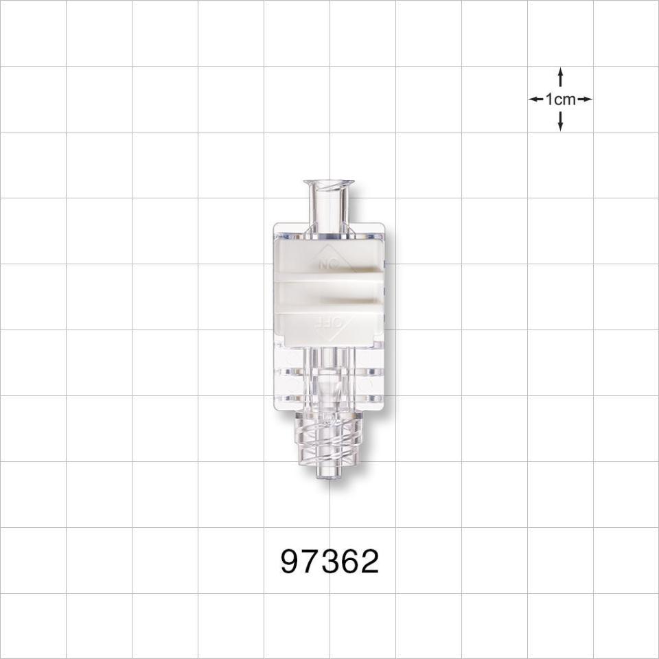 Flow Control Switch, Female Luer Lock Inlet, Male Luer Lock Outlet ...