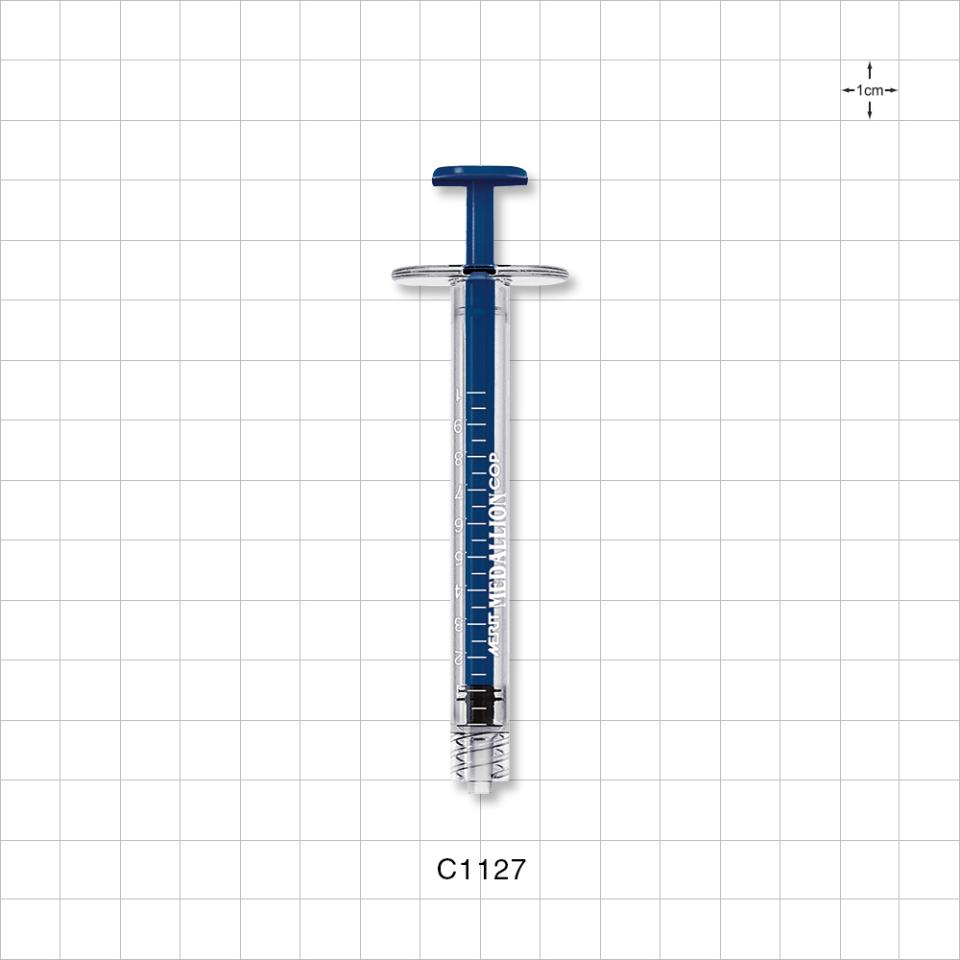 Medallion® COP Syringe, Male Luer Lock, Blue - C1127