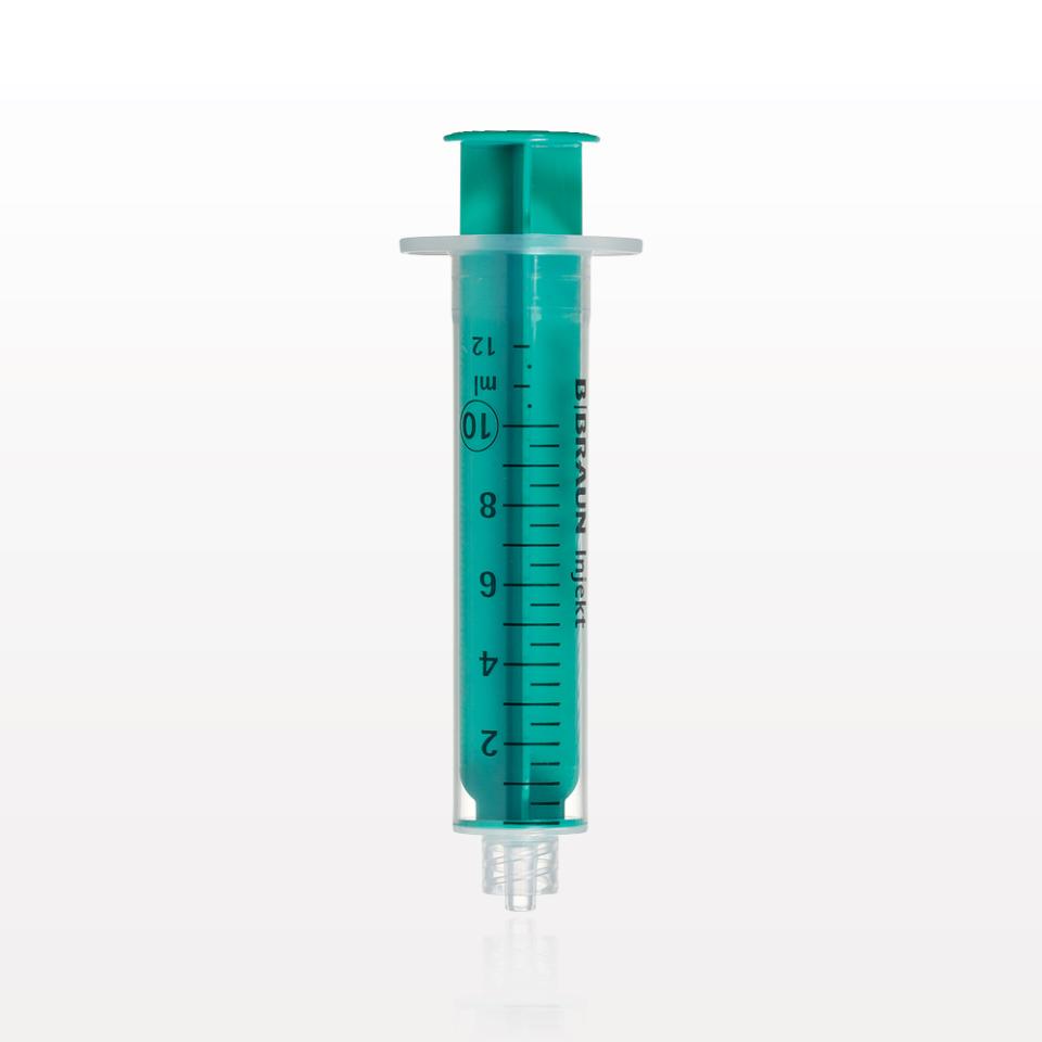 Two-Piece Syringe, Male Luer Lock, Green Plunger - C2410