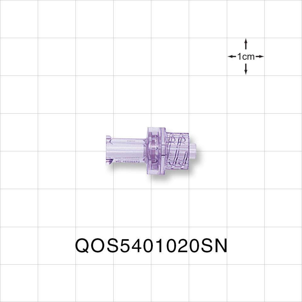 Normally Closed Check Valve, Female Luer Lock Inlet to Male Luer Lock ...